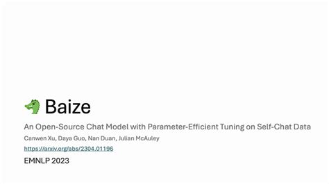 underline baize an open source chat model with parameter efficient