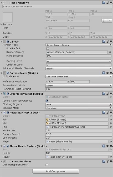 Health Bar Ui Not Working After Building Unity Engine Unity