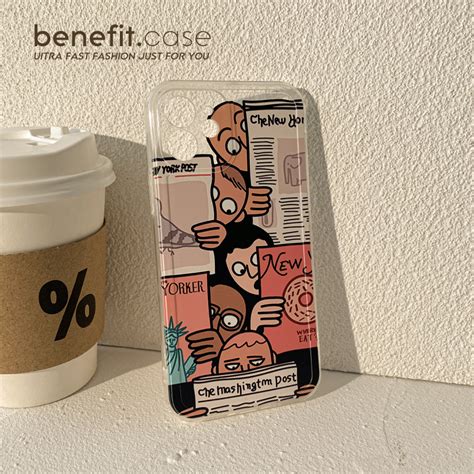 Benefit趣味吃瓜群众适用15苹果13promax手机壳创意iphone12mini新14promax潮牌11xs欧美xr硅胶8plus