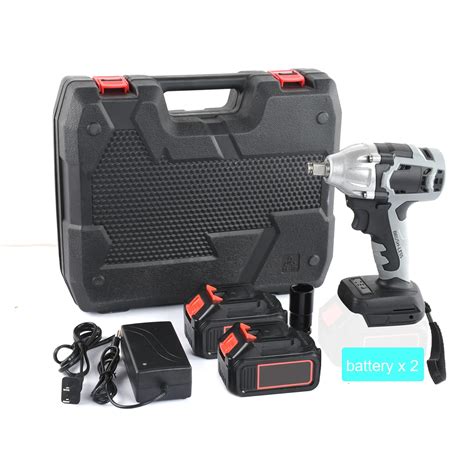 18v 브러시리스 무선 전기 렌치 2400rpm 340nm 토크 리튬 이온 배터리 임팩트 렌치 12 인치 전문 전동 공구