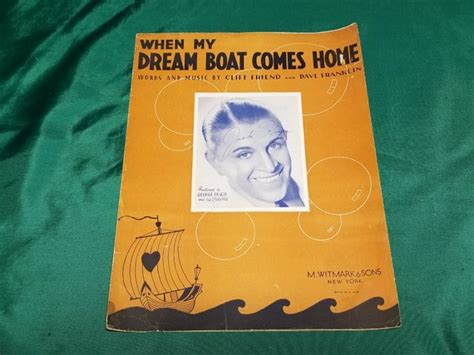 1936 When My Dreamboat Comes Home Sheet Music Etsy