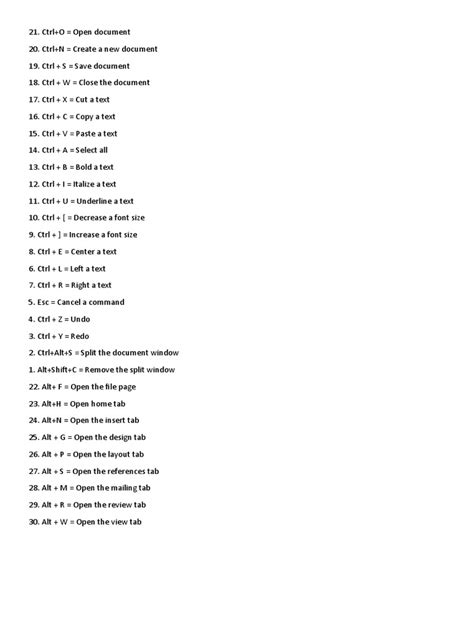 shortcut keys pdf teaching methods and materials