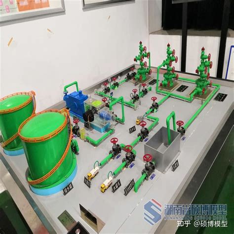 注水站工艺流程模型 油气集输工艺模型 五站一体石油化工装置沙盘模型 知乎
