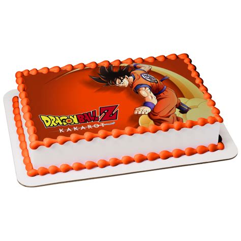 Dragon Ball Z Kakarot Edible Cake Topper Image Abpid51788 A Birthday