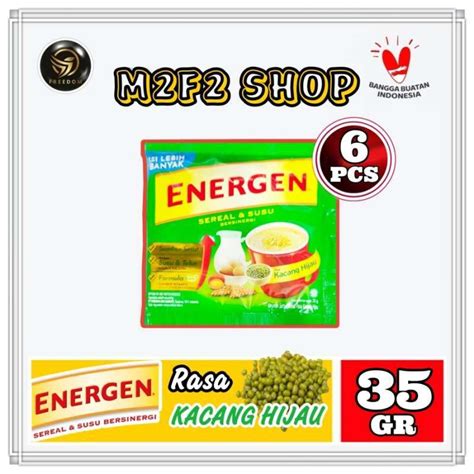 Promo Energen Sereal Dan Susu Berenergi Kacang Hijau 35 Gr Kemasan 6