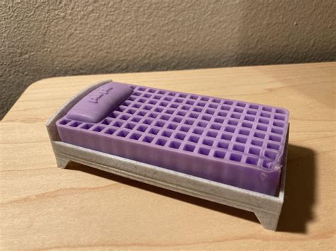 I Printed A Tiny Bed Frame For My Purple Squishy Sample R3dprinting
