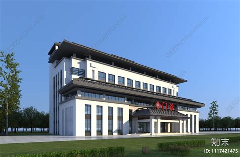 中式医院3d模型下载【id 1117421475】 知末3d模型网
