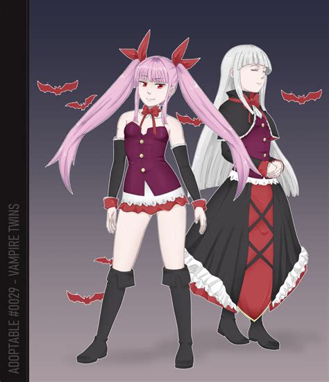 Anime Girl Vampire Twins