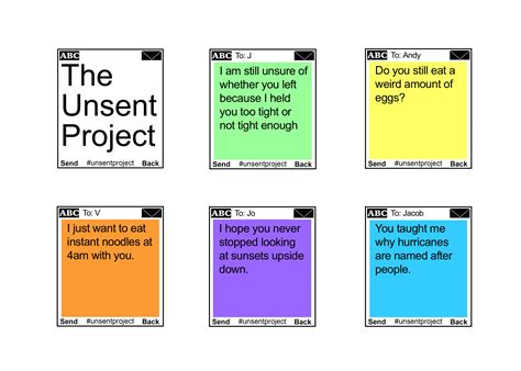 The Unsent Project — Rora Blue