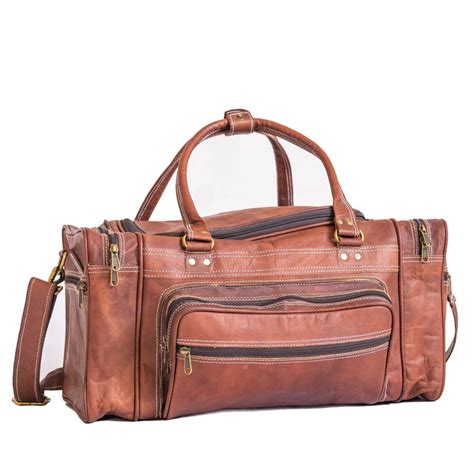 Vintage Leather Travel Duffle Bag — Classy Leather Bags