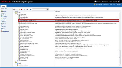 creating external lookups in oracle data relationship management