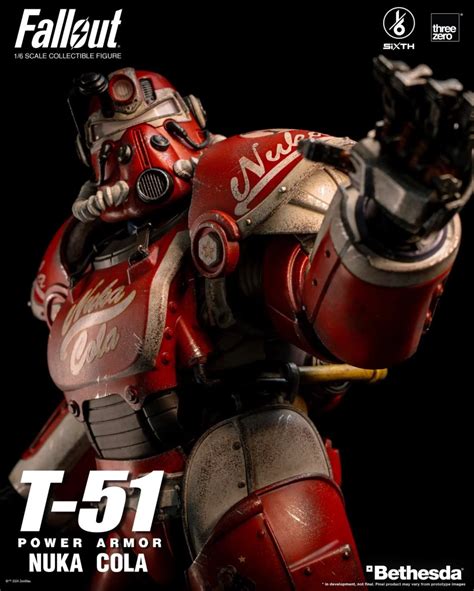 Threezero Fallout T 51 Nuka Cola Power Armor 16 Scale Action Figure