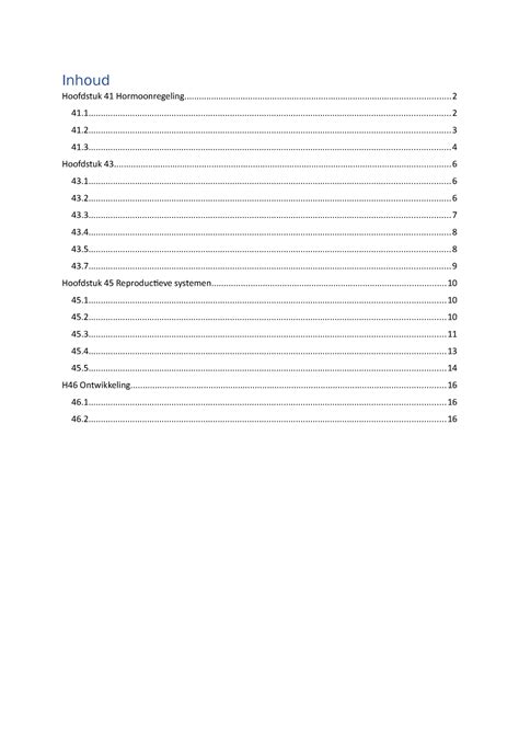 Samenvatting Tentamen 2 Biologie Van Dieren Inhoud Hoofdstuk 41