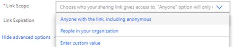 Create Sharing Link For A File Or Folder Action In Sharepoint Connector