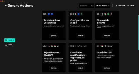 Des macros simples à utiliser via les Smart Actions de Logitech