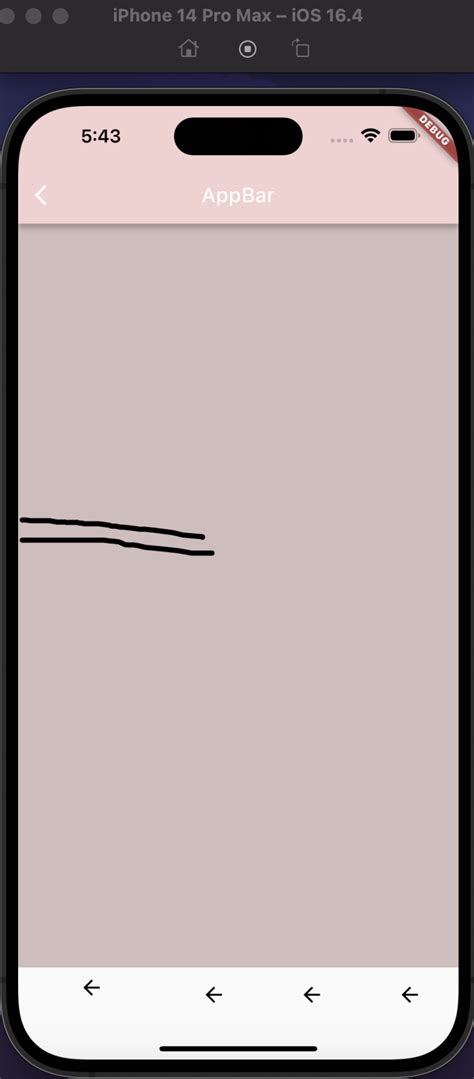 Flutter Drawing Line Is Offset When Add An Appbar Flu Stack Overflow