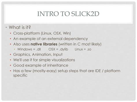 3 Java Inheritance And Slick2d Intro Ppt Download