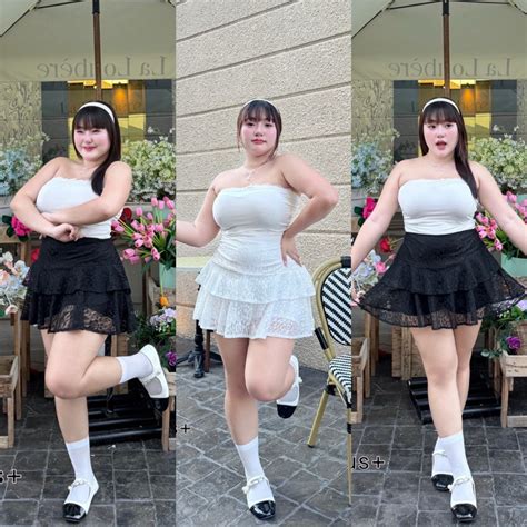 เข้าเพิ่ม พร้อมส่งค่า Wp กระโปรงสาวอวบ ลูกไม้ แต่งระบาย ซับในกางเกง