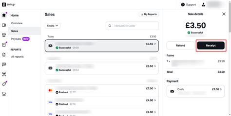 Using Receipts With Sumup Watch The Dot Support