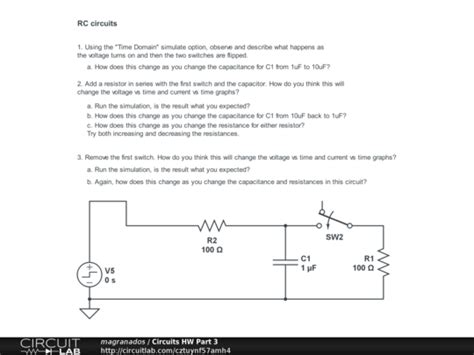Circuits HW Part 3 CircuitLab