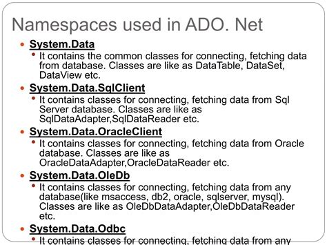 Adonet Tutorial Ppt