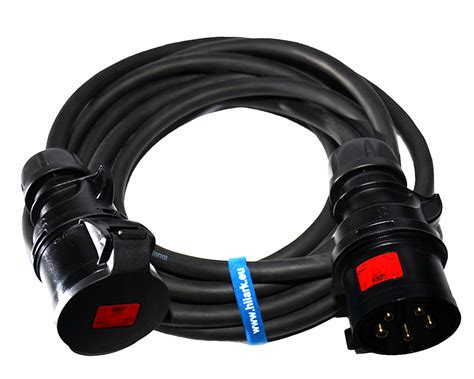 Rallonge électrique caoutchouc H07RN F 5x4mm IP44 32A 50m Rallonge