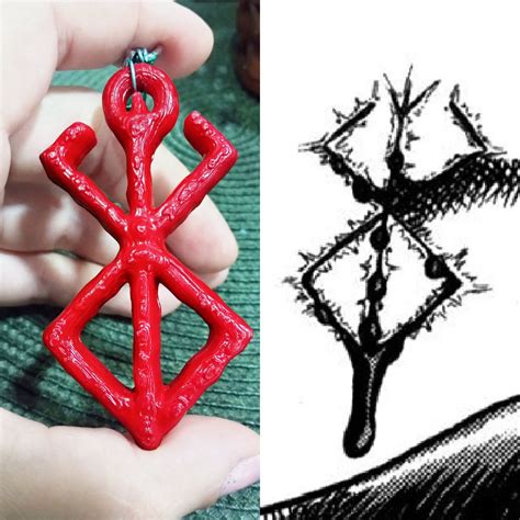 Chaveiro Mangá Berserk Anime guts Marca Sacrifício Brinde