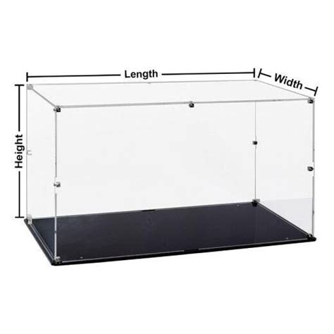 Custom Size Acrylic Display Case Ready To Assemble Etsy