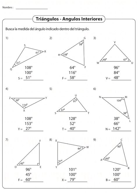 Ficha Online De Geometría Para Segundo De Secundaria Puedes Hacer Los