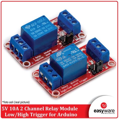 Jual Relay Module 5V 1 Channel High And Low Trigger Indonesia Shopee