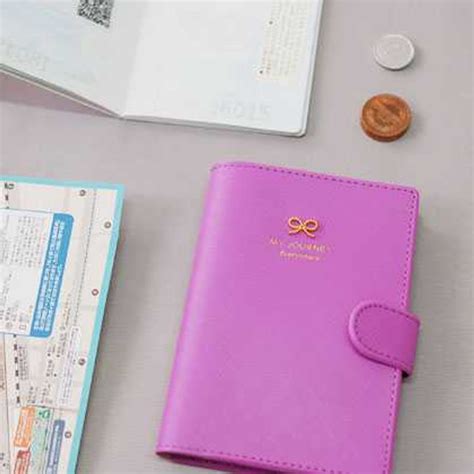 Ribbon Rfid Blocking Passport Holder Cover No Skimming