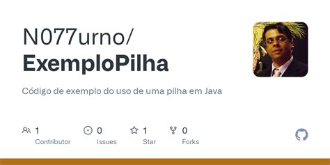 Github N Urno Exemplopilha C Digo De Exemplo Do Uso De Uma Pilha