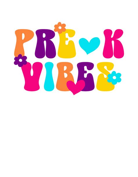 Pre K Vibes Dtf Direct To Film Transfer Twisted Image Transfers