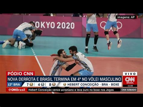 Olimpíadas Brasil perde da Argentina e fica sem medalha no vôlei