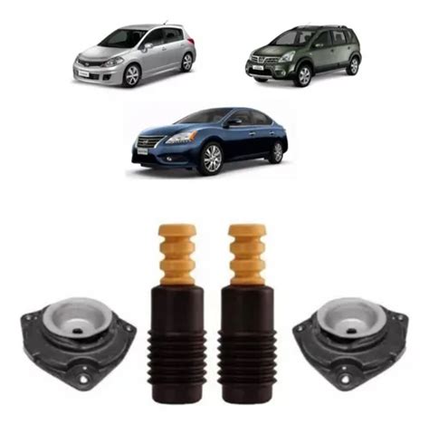 Kit Coxim Batente Amortecedor Dianteiro Nissan Tiida Livina Parcelamento Sem Juros