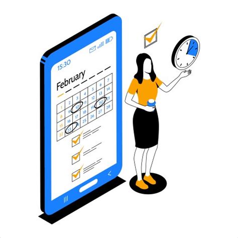 Time Management People Organize Productive Vector Image