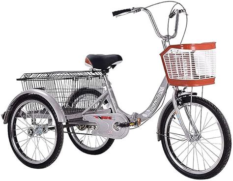 POGIB Erwachsene Dreirad 3 Rad Cruiser Trike Bikes Dreirad für