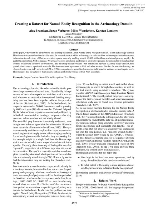 Pdf Creating A Dataset For Named Entity Recognition In The