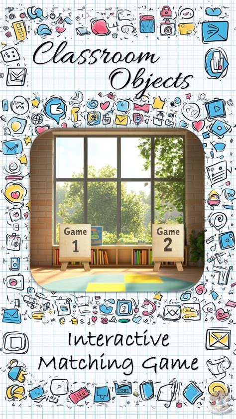 Classroom Objects Matching Game Material De La Siguiente Asignatura