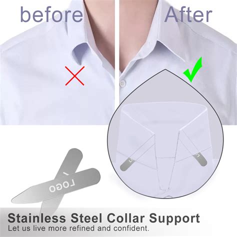 Hot Sale 3pairs Collar Support 3 Size2025275 Stainless Steel
