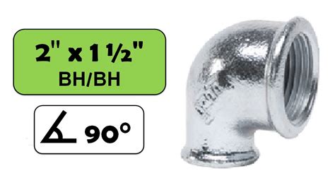 Купить Угол 90° переходной 50*40 мм. вн/вн чугунный оцинкованный "Гебо ...