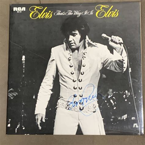 Yahooオークション Elvis Presley エルヴィス・プレスリー サイン入