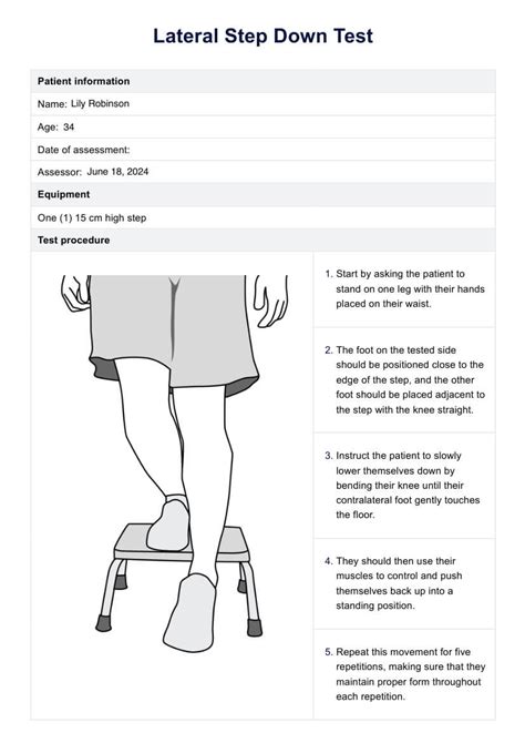 Lateral Step Down Test And Example Free Pdf Download