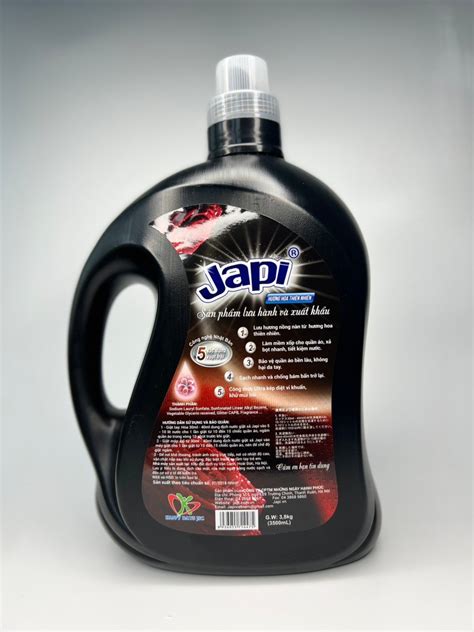 Nước Giặt Xả Japi Cao Cấp 3500ml Hương Hoa Thiên Nhiên Luxury Japi