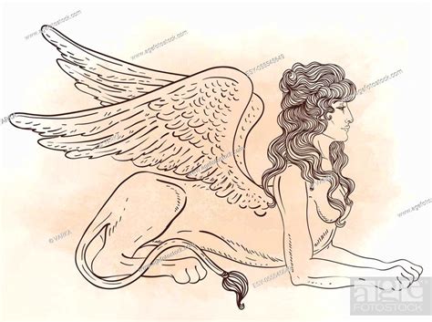 Sphinx Mythical Creature Drawing