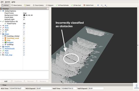 Poor Ground Obstacle Detection Performance With Zed Camera And Rtabmap