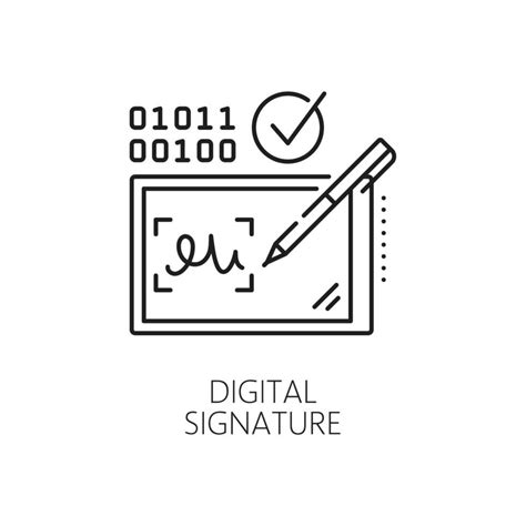 Digital Signature Biometric Verification Icon 41061374 Vector Art At Vecteezy