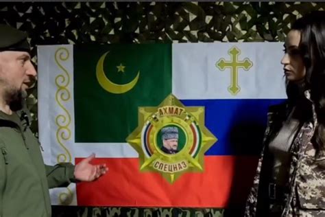Chechnyas Akhmat Special Forces Unveils New Flag With Russian Tricolour And Orthodox Cross