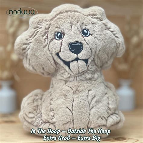 Golden Retriever Stuffie Set Embroidery Design 94x134 Inch In The