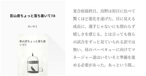 8 影山君ちょっと落ち着いて8 影山君ちょっと落ち着いて 名なしの小説シリーズ Pixiv